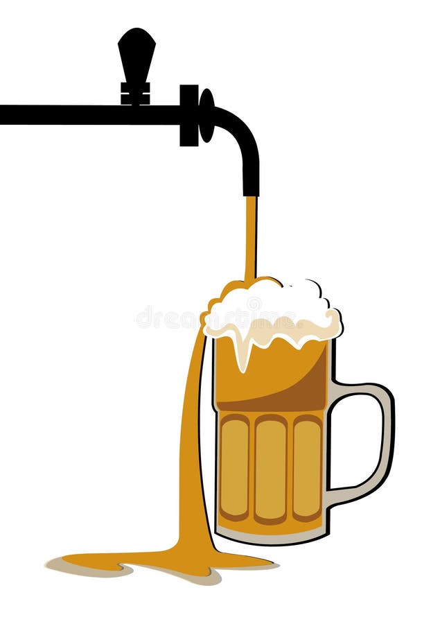Beer stock vector. Illustration of painting, full, abundance - 49741615