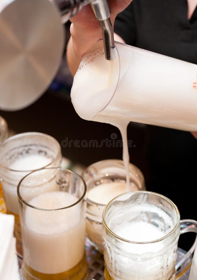 Beer pouring stock image. Image of barman, measuring - 22669247