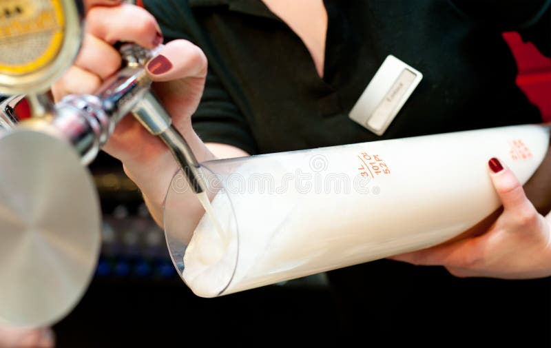 Beer pouring stock photo. Image of brown, pale, beer - 23366366