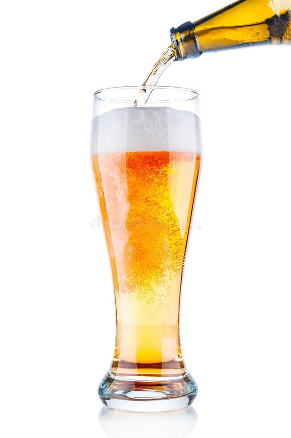 Pouring beer stock image. Image of high, speed, gold - 37619597
