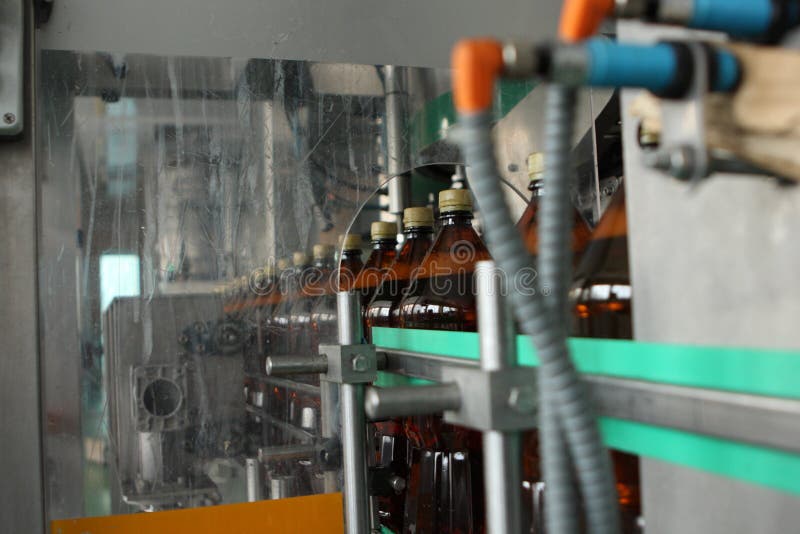 Beer production stock image. Image of belt, horizontal - 12290319