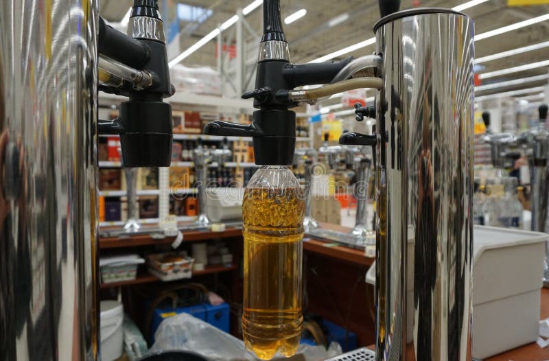 Beer Rack, Plastic Beer Bottle Stock Photo - Image of food, alcoholic ...