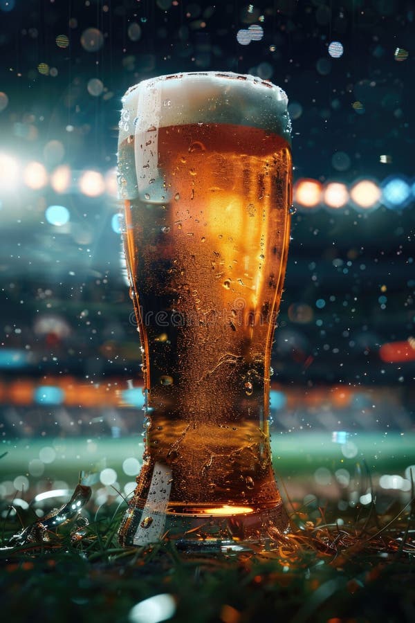 Beer and Rain stock photo. Image of rain, post, game - 366874352