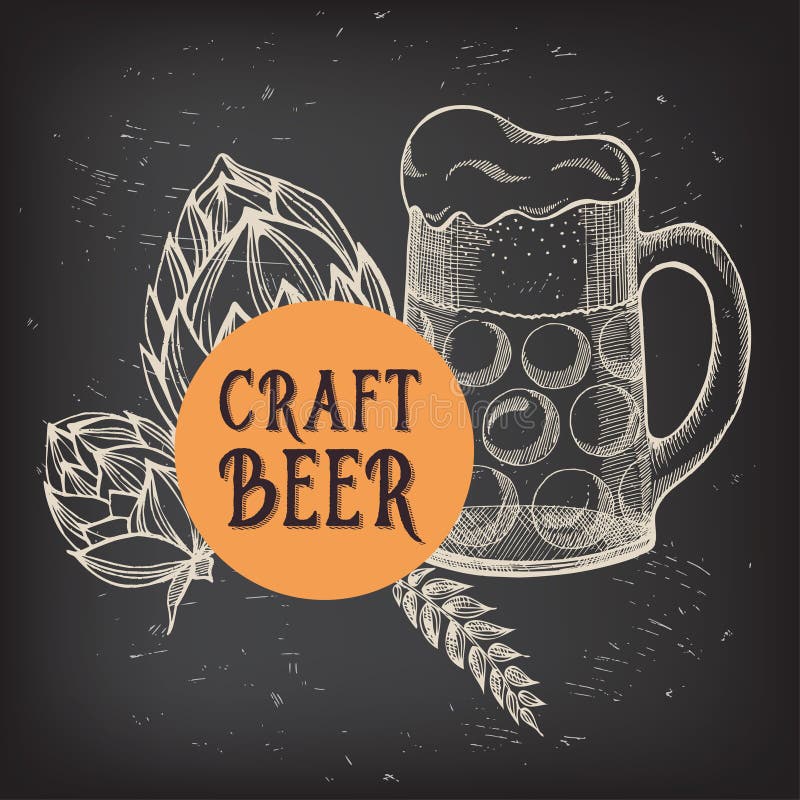 Beer Restaurant Cafe Menu, Template Design. Stock Vector - Illustration ...