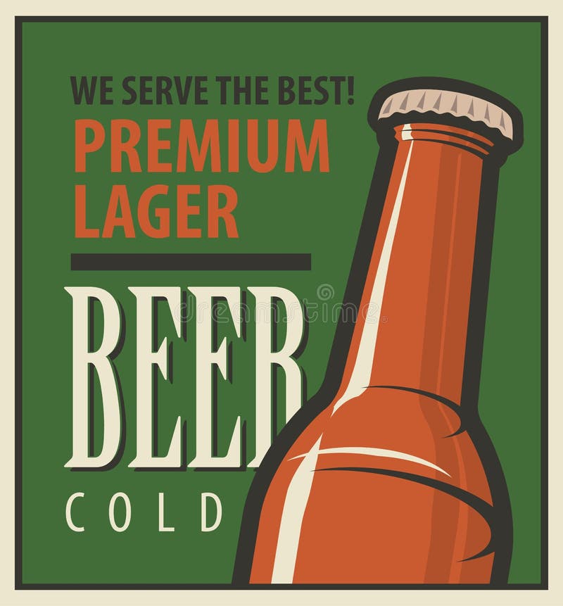 Bottle in a retro style stock vector. Illustration of vector - 84983934