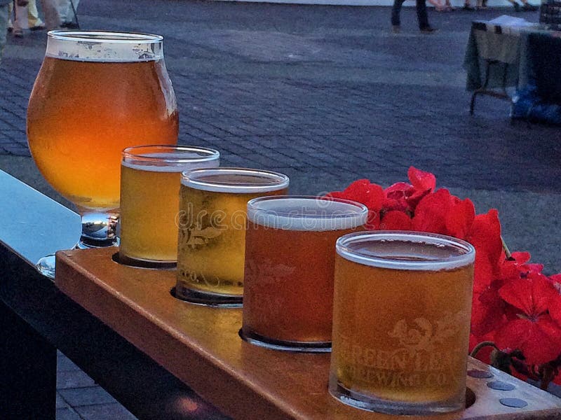 Beer sampler editorial image. Image of hops, craftbrew - 74959780