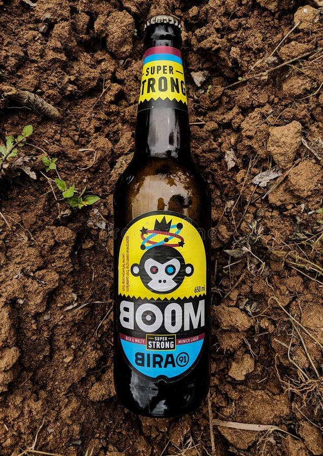 Beer on the Sand Brown Colour Bira91 Bottle Editorial Stock Photo ...