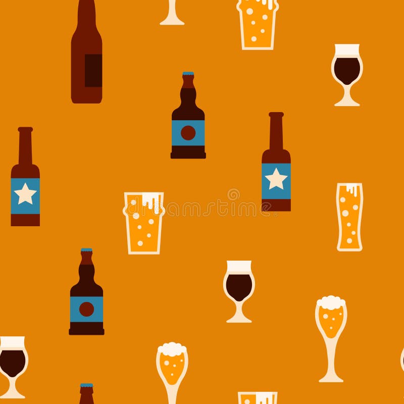 Beer seamless background stock vector. Illustration of abstract - 68554967