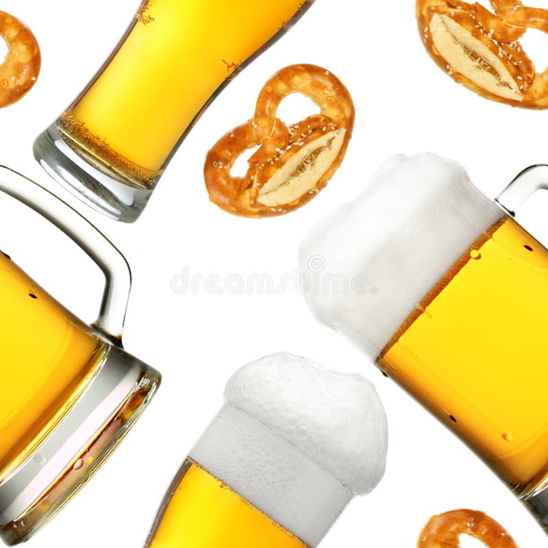 Beer seamless pattern stock image. Image of isolation - 14992679