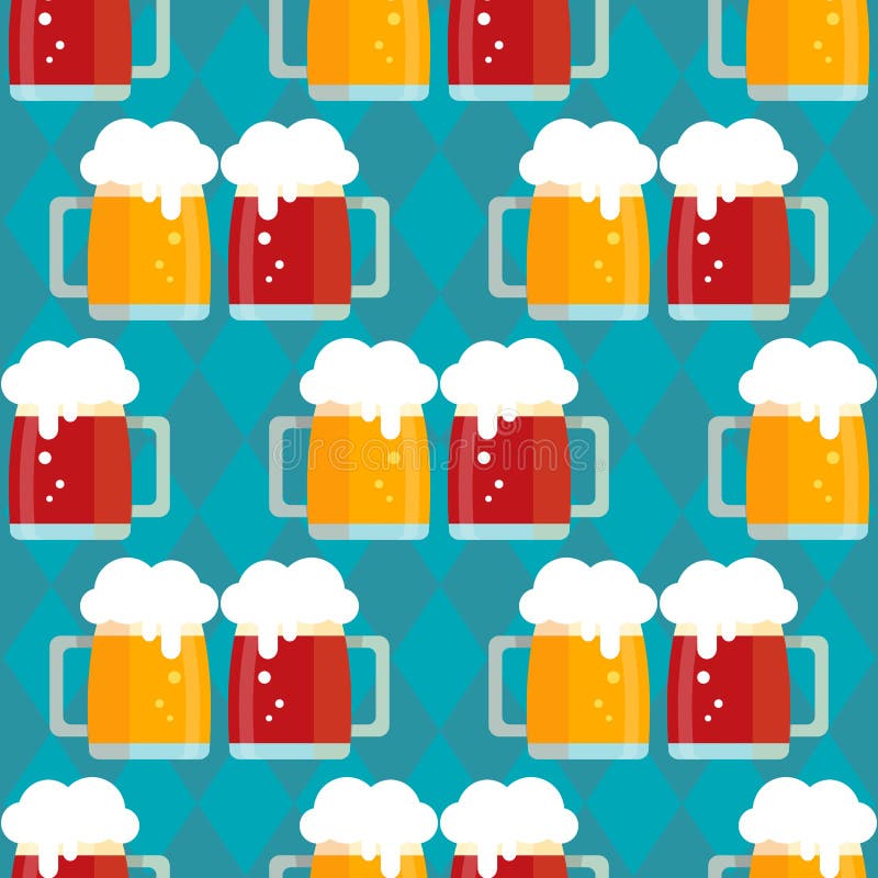 Beer seamless-08 stock vector. Illustration of folk - 159234955 Beer seamless-08 stock vector. Illustration of folk - 159234955