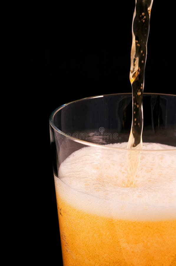Beer Overflowing stock image. Image of full, head, alcohol - 157797