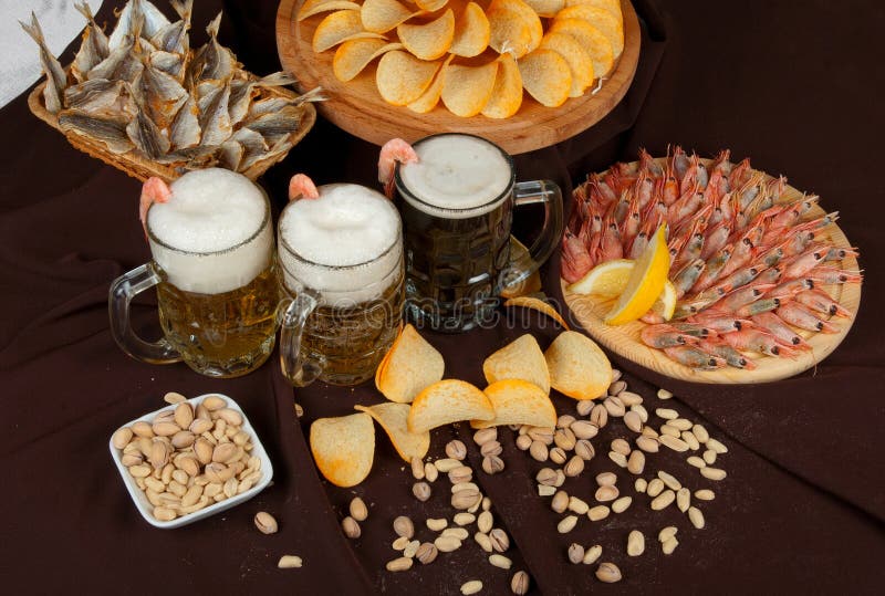 Beer set stock image. Image of full, lunch, appetizer - 31524523