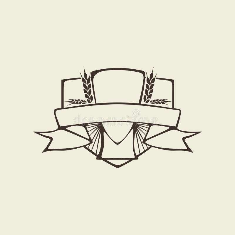 Beer shield stock vector. Illustration of glass, shield - 52145073