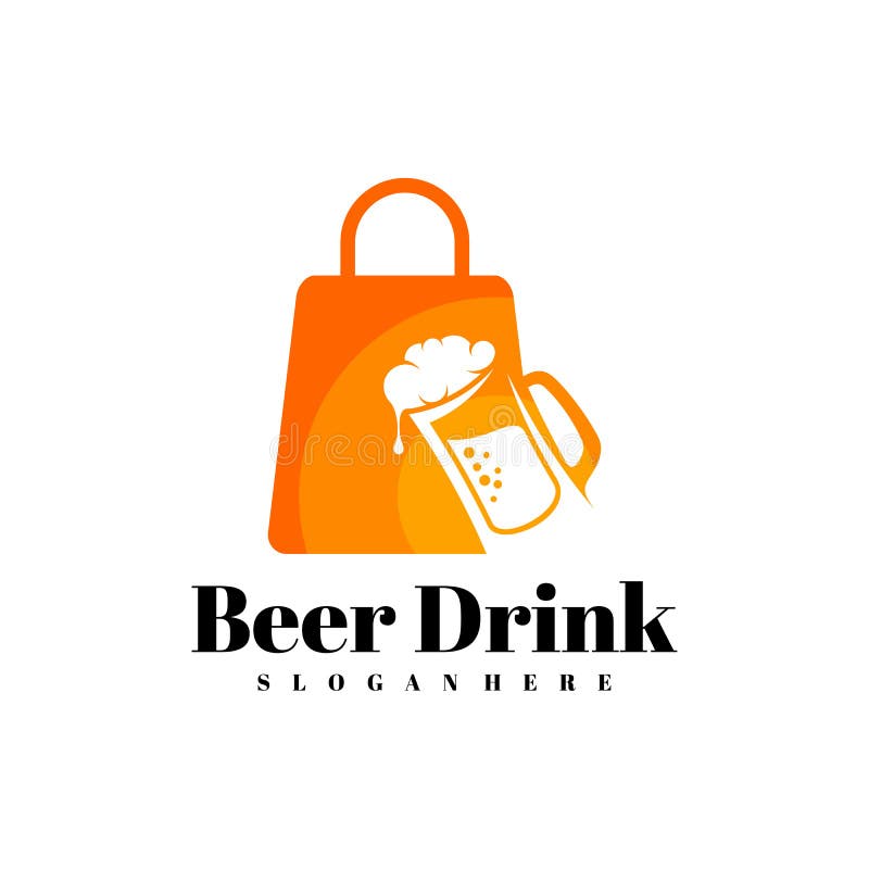 Beer Shop Logo Design Vector, Creative Beer Drink Logo Design Template ...