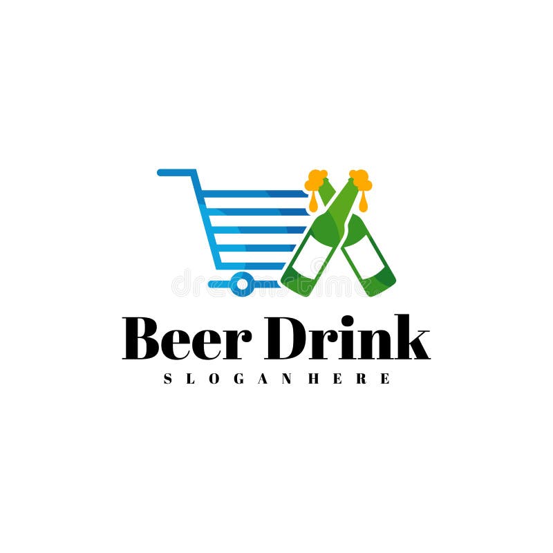 Beer Shop Logo Design Vector, Creative Beer Drink Logo Design Template ...