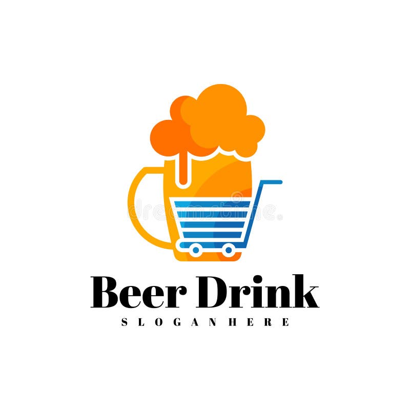 Beer Shop Logo Design Vector, Creative Beer Drink Logo Design Template ...