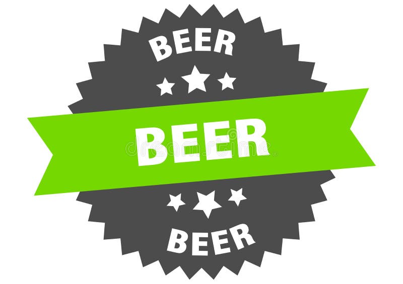 Beer stock vector. Illustration of circle, label, cold - 160545405