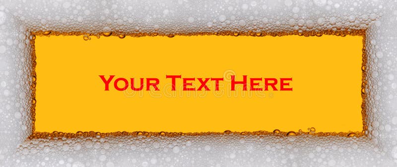 Beer Sign with Froth Texture Stock Photo - Image of fresh, background ...
