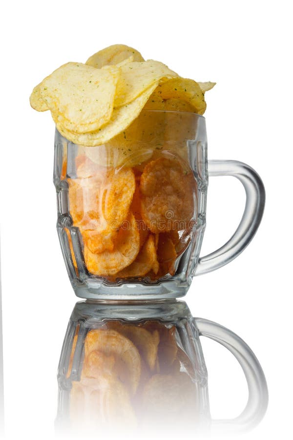 Beer Snackes. Potatoes Chips Stock Photo - Image of crispy, heap: 70306290
