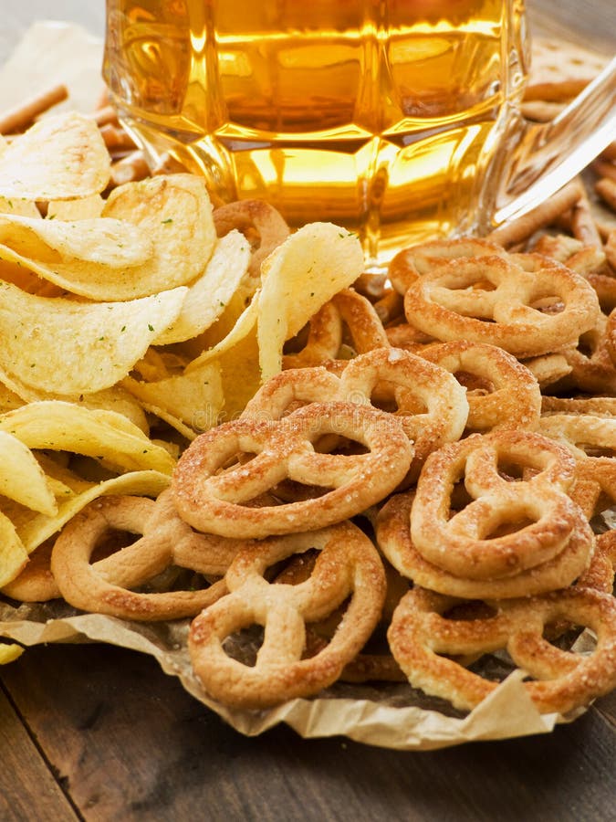 Beer and snacks stock image. Image of german, baked, oktoberfest - 21231249