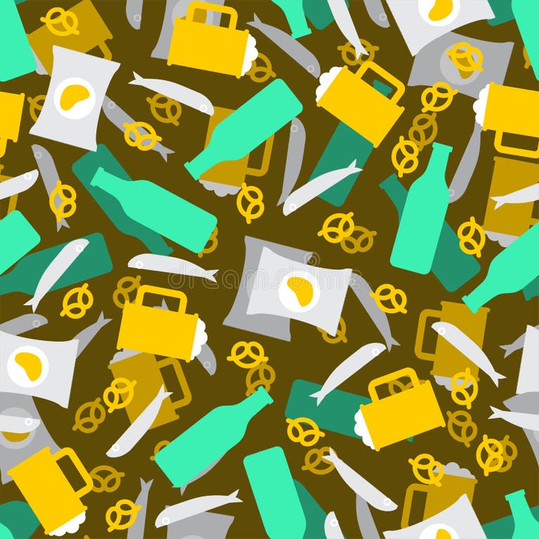 Seamless Fish Chips Pattern Stock Illustrations – 134 Seamless Fish ...