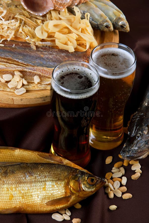 Beer and snacks set stock image. Image of boiled, cooked - 17281383