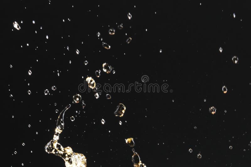 Beer Splatter on Black Background Image Stock Photo - Image of alcohol ...