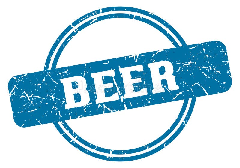 Beer stamp stock vector. Illustration of round, grunge - 365328785
