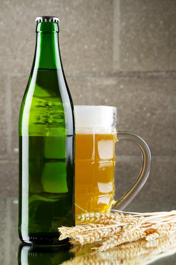 Beer still life stock image. Image of brick, foam, life - 23627855