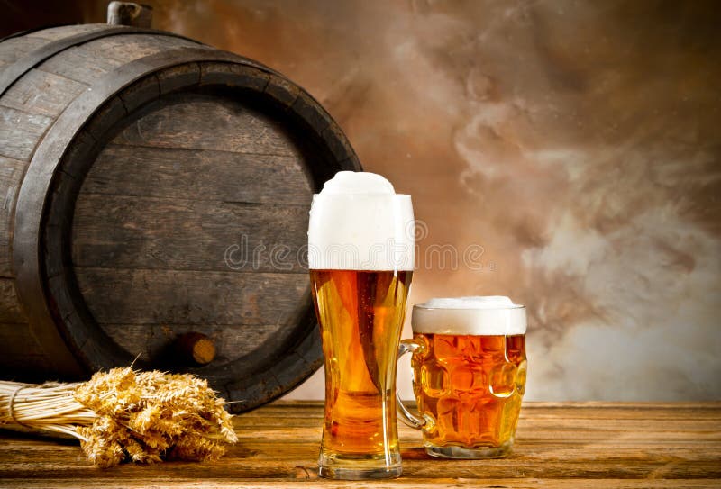 The still life with beer stock photo. Image of lager, amber - 7966298