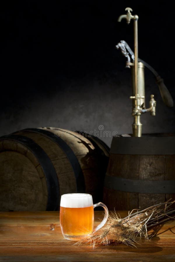 Beer still life stock photo. Image of barrel, brewing - 30883410