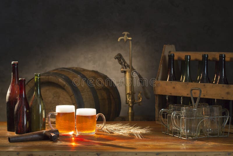 Beer still life stock image. Image of food, light, beer - 7070547