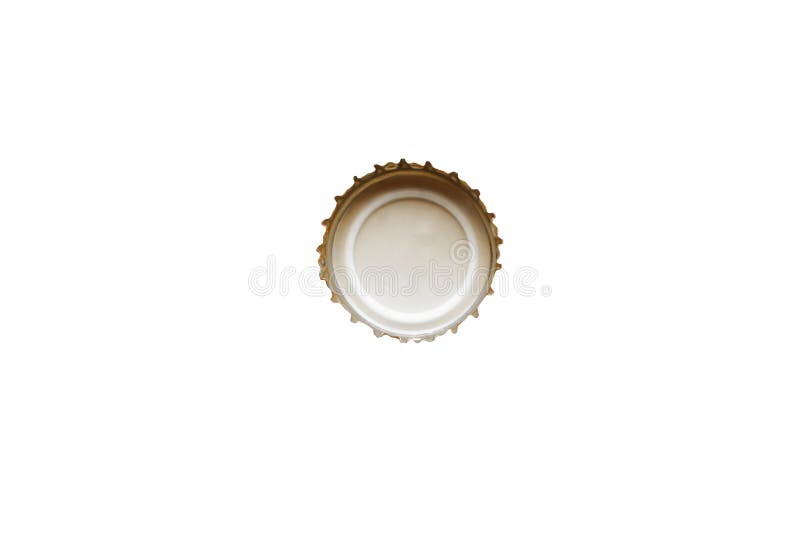 Beer Stopper Isolated on White Stock Image - Image of view, gold: 187587561
