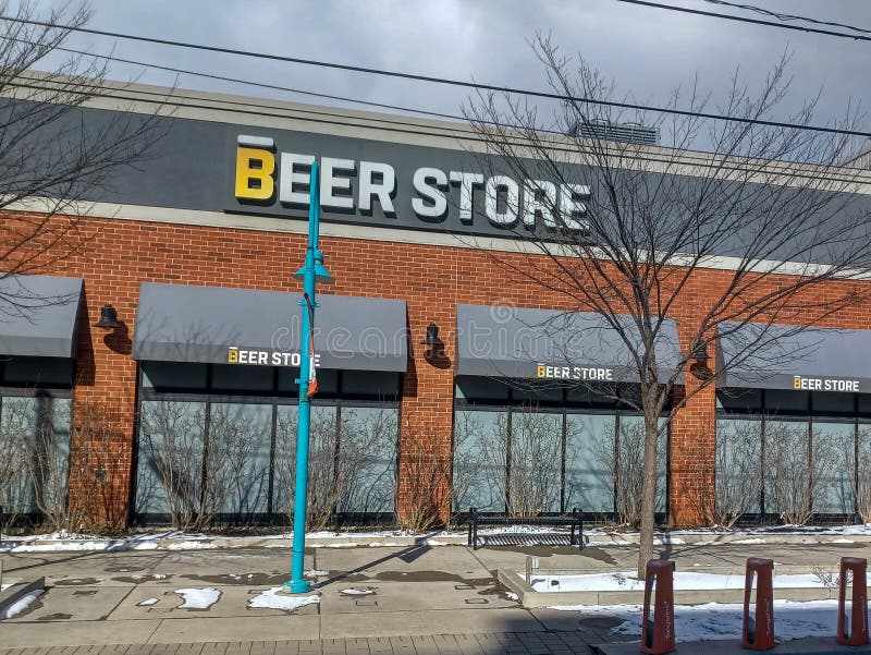 Beer Store Sign on the Wall Editorial Photography - Image of brewery ...
