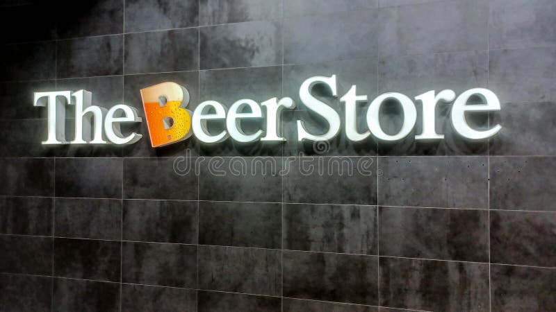 Beer Store Sign on the Wall Editorial Image - Image of closeup, brand ...
