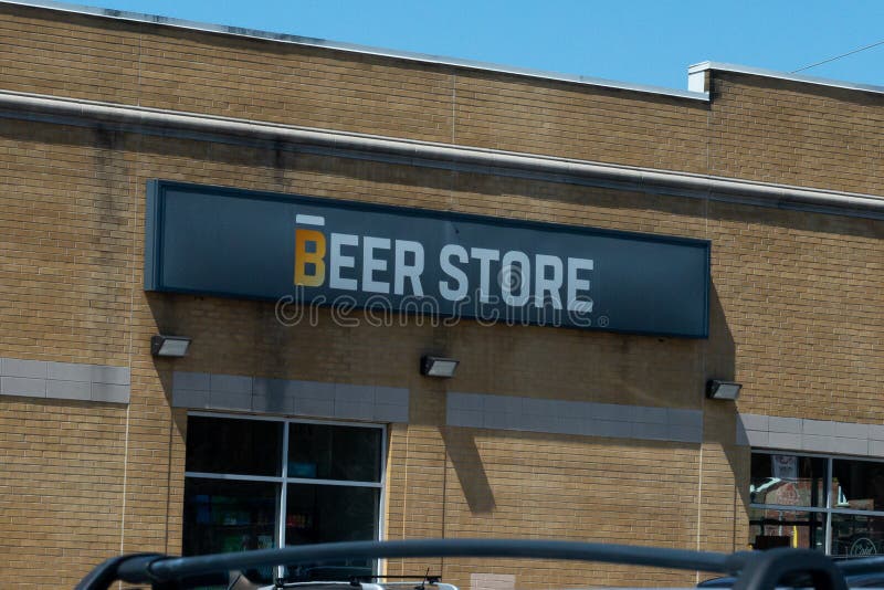 Beer Store Sign on the Wall Editorial Stock Image - Image of exterior ...