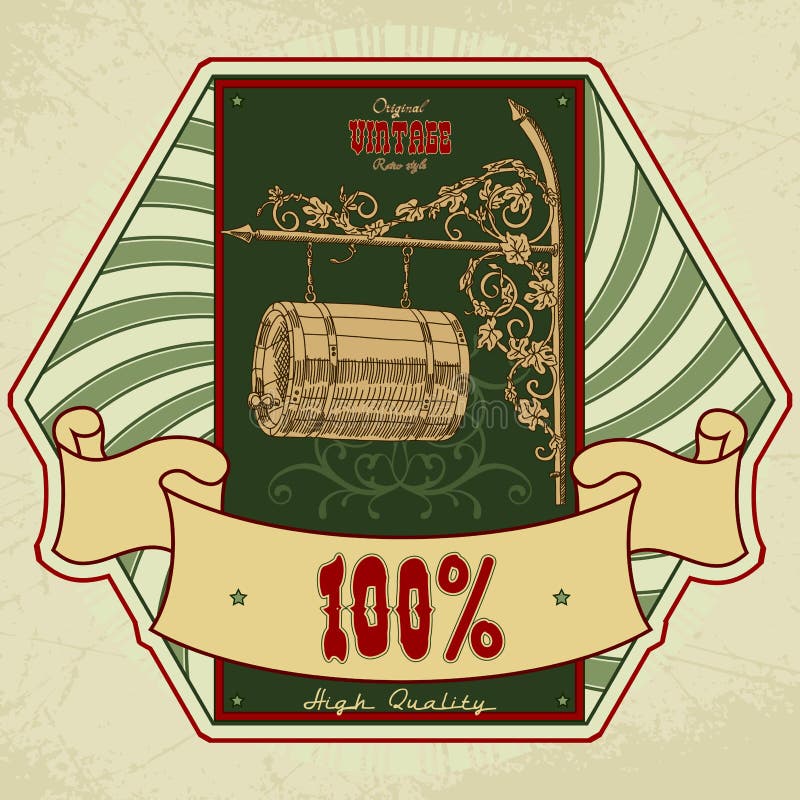 Beer tag stock vector. Illustration of award, premium - 34569166