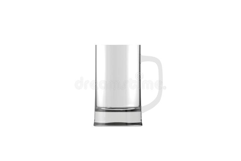 3D Illustration of Beer Tankard Mug Isolated on White Side View ...