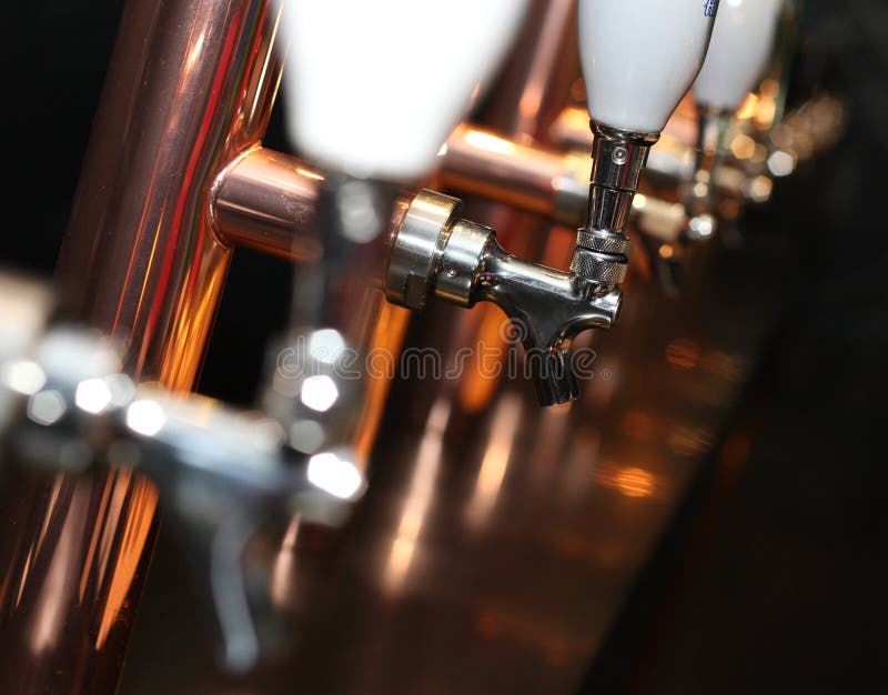 Beer taps stock photo. Image of factory, valve, equipment - 44810252