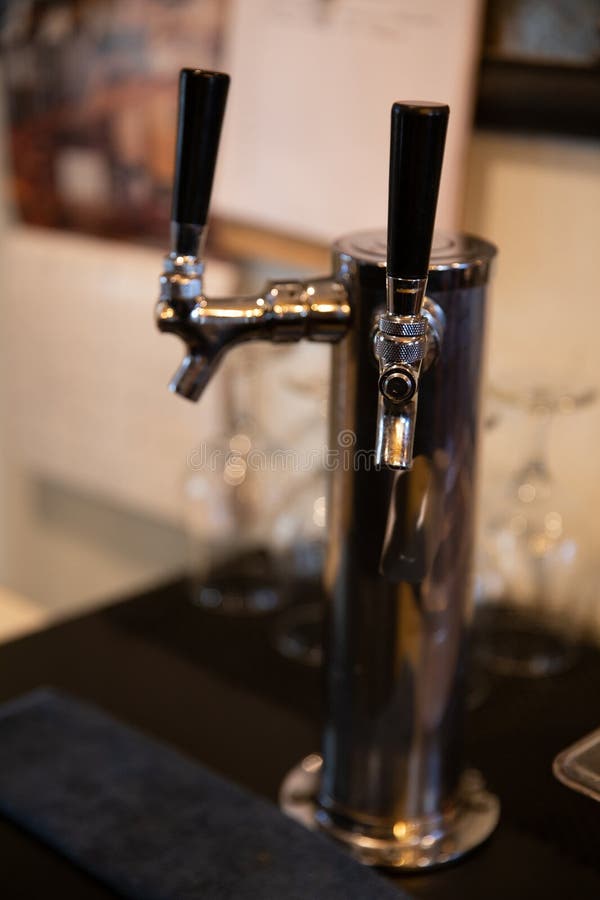 Beer tap at a brewery stock image. Image of selection - 275676291