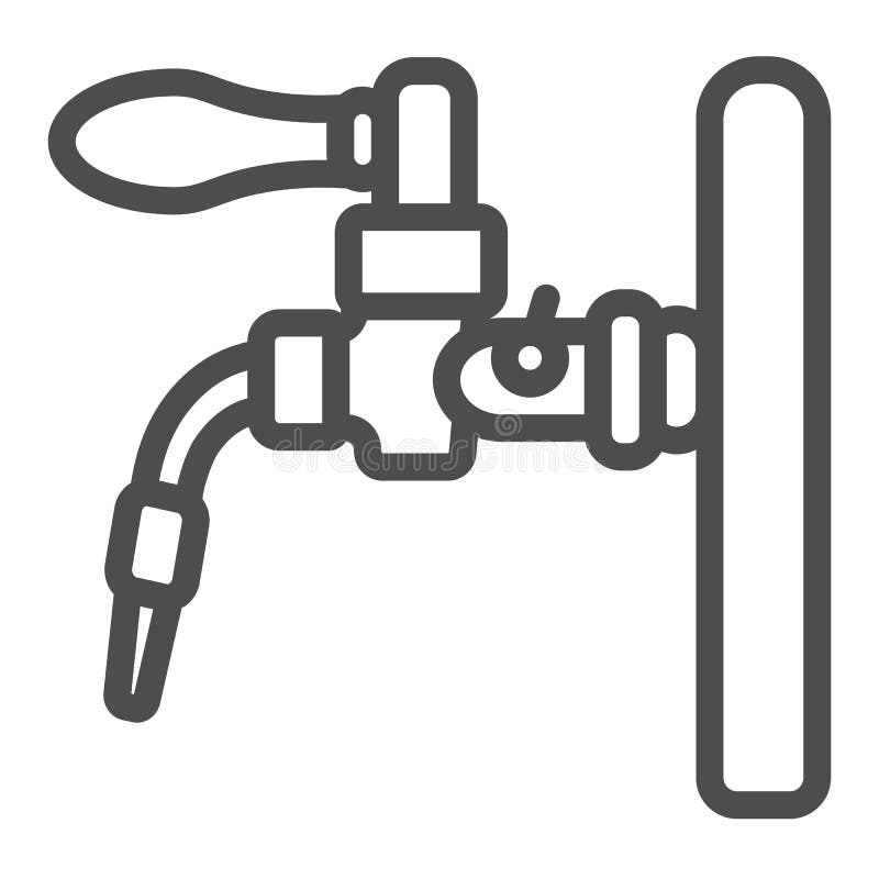 Beer Tap, Beer Dispensing System Line Icon, Brewery Concept, Draft Beer ...