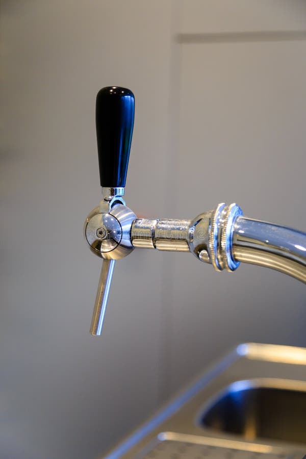 Beer tap stock image. Image of sink, consume, stainless - 56418555