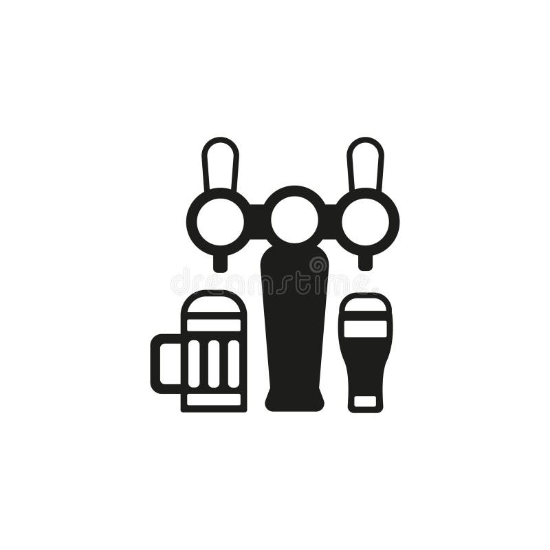 Beer tap icon stock illustration. Illustration of brewery - 380258348