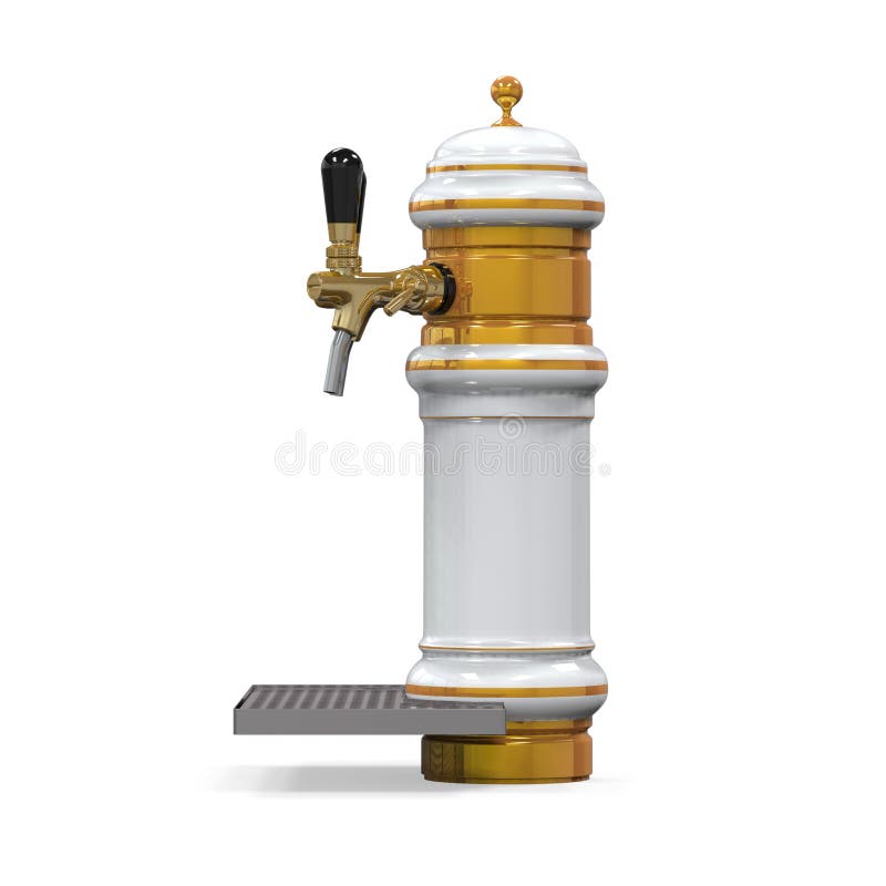 Beer Tap Isolated stock illustration. Illustration of drink - 36107242
