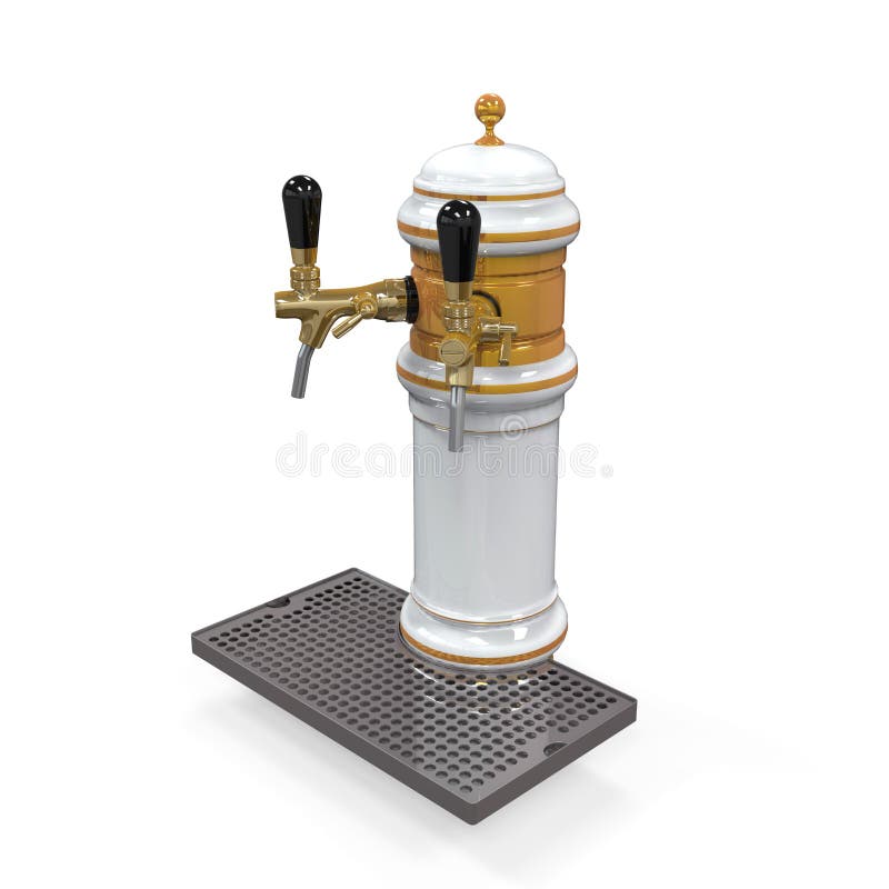 Beer Tap Isolated stock illustration. Illustration of factory - 36107256