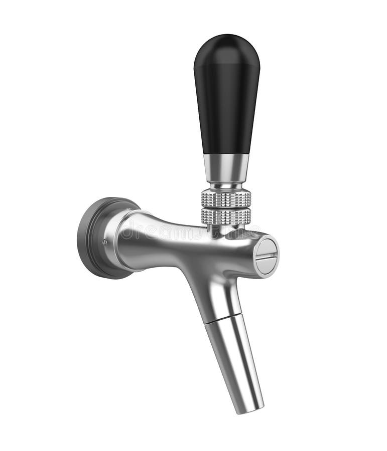 Beer Tap Isolated stock illustration. Illustration of metal - 167353272