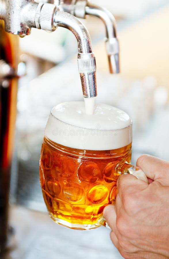 Beer on tap stock photo. Image of restoration, beverage - 39133478