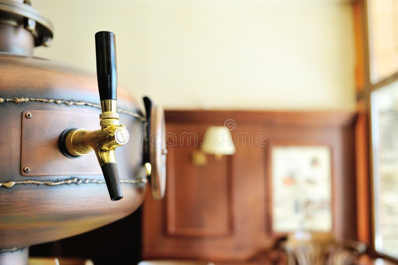 Beer tap in tavern stock image. Image of drunk, gourmet - 24749339