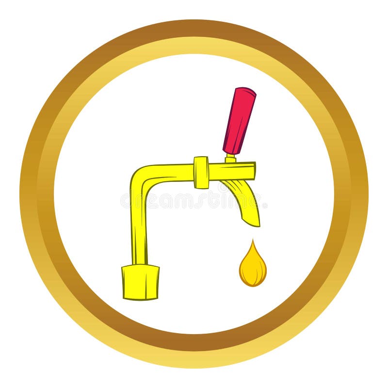 Beer Tap Vector Icon, Cartoon Style Stock Vector - Illustration of ...