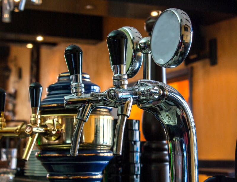 Beer taps stock image. Image of glass, objectsequipment - 30342307
